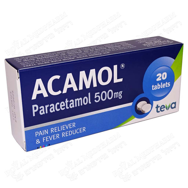 Acamol 500 mg 20 Tab – Royal MedPharm