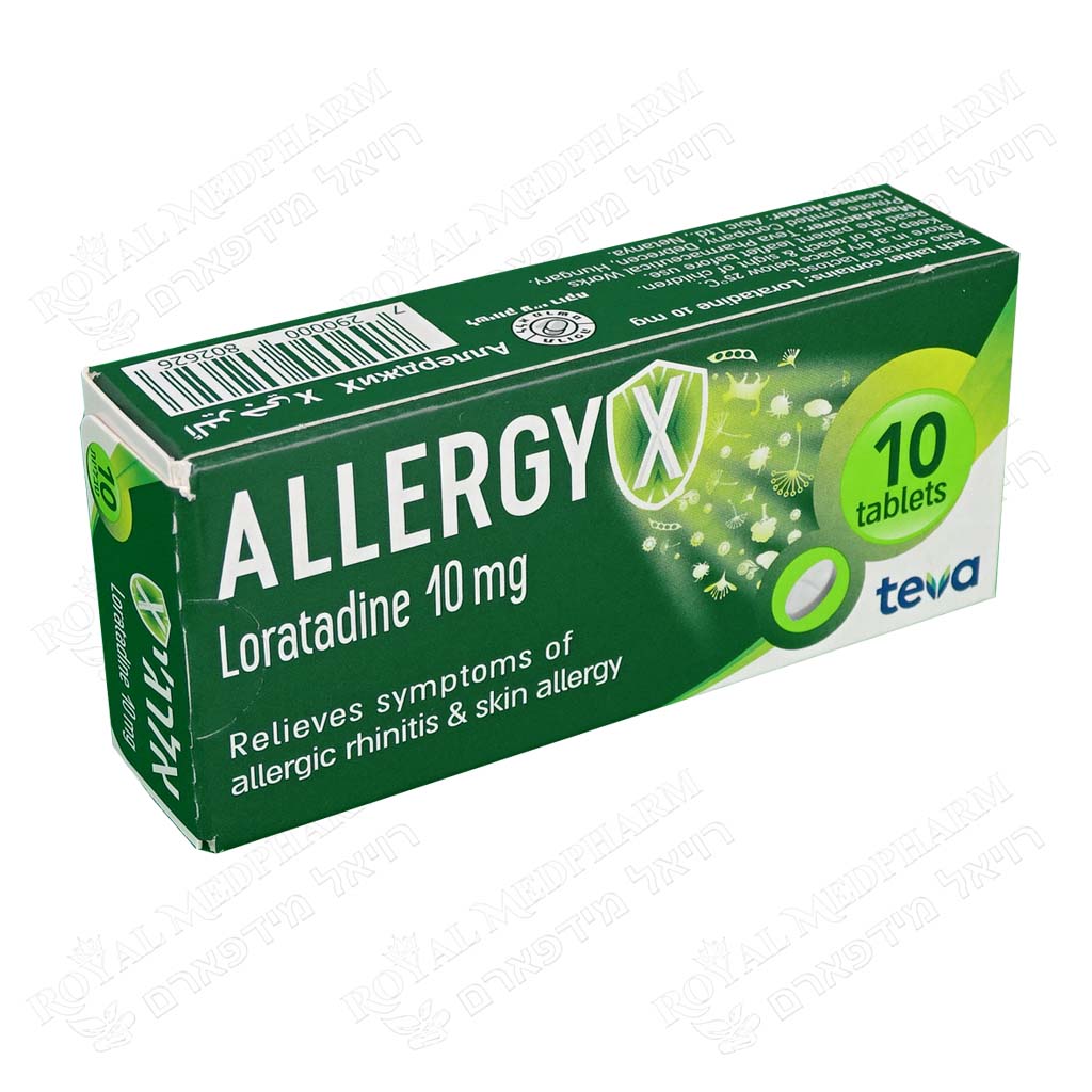 Allergyx 10 mg 10 Tab – Royal MedPharm