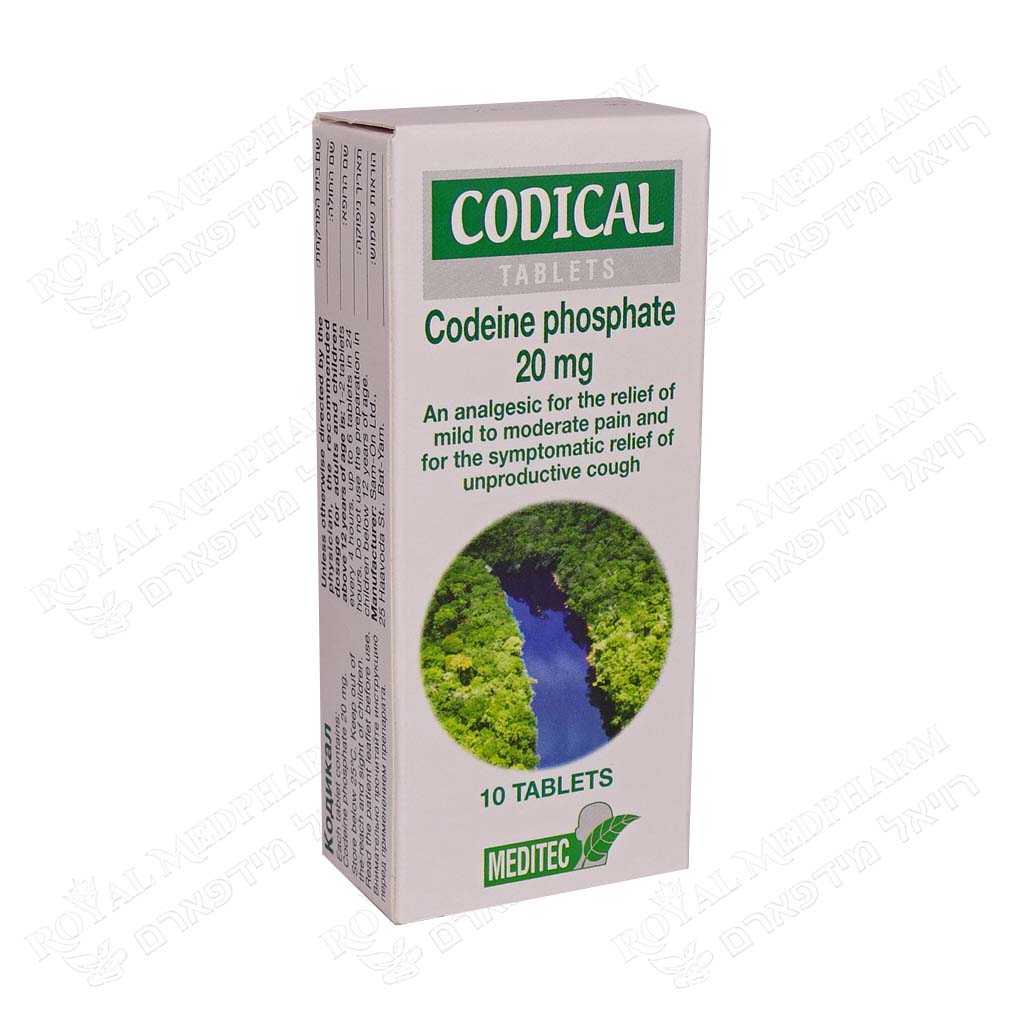 CODICAL (CODEINE PHOSPHATE) 10 TAB – Royal MedPharm