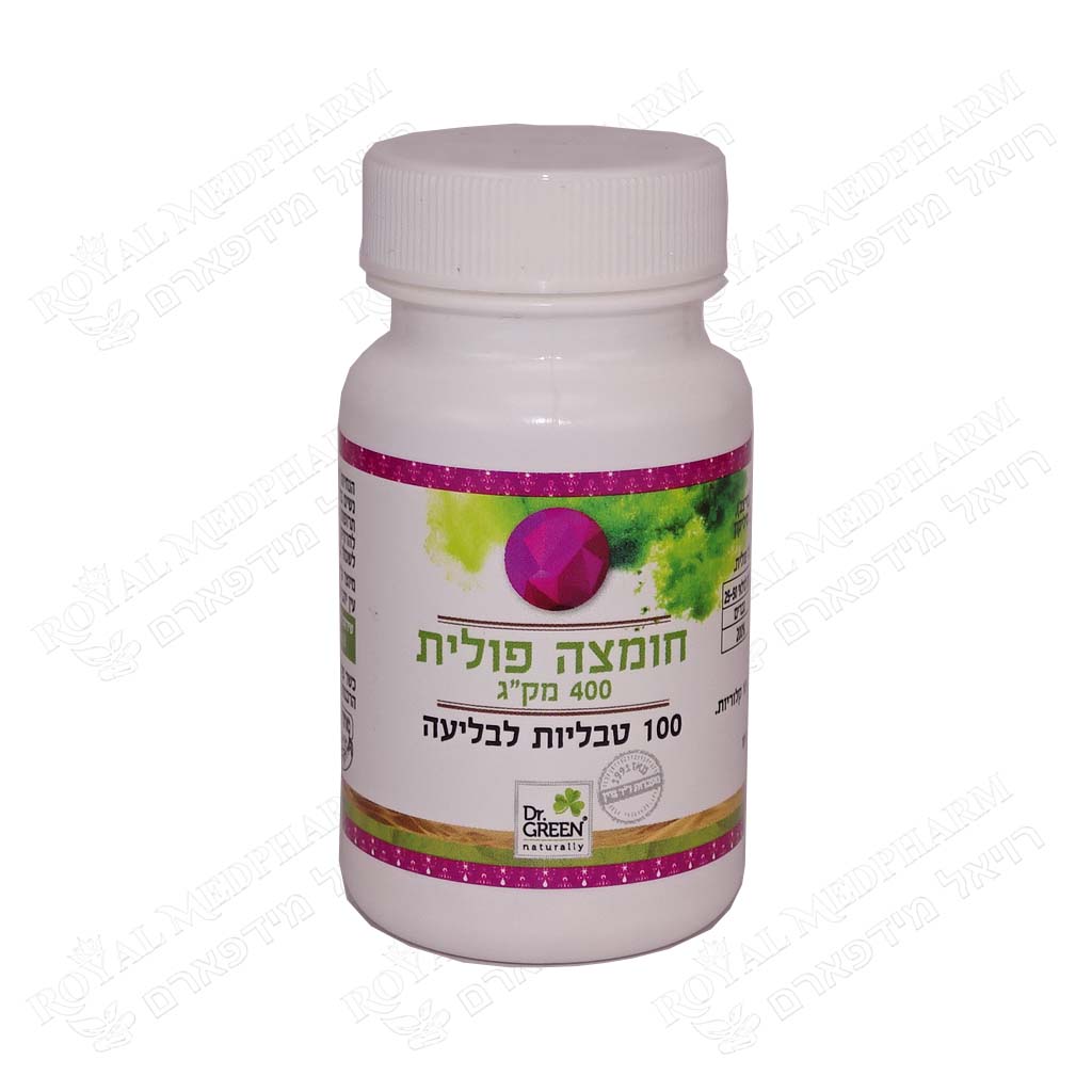 Folic Acid 400 Green 100 Tab – Royal MedPharm