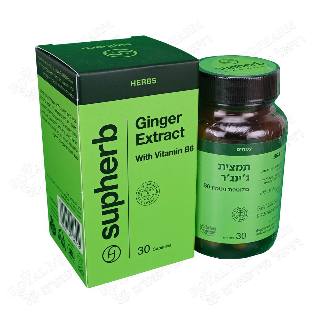 Ginger Extract with Vitamin B6 30 Tab – Royal MedPharm