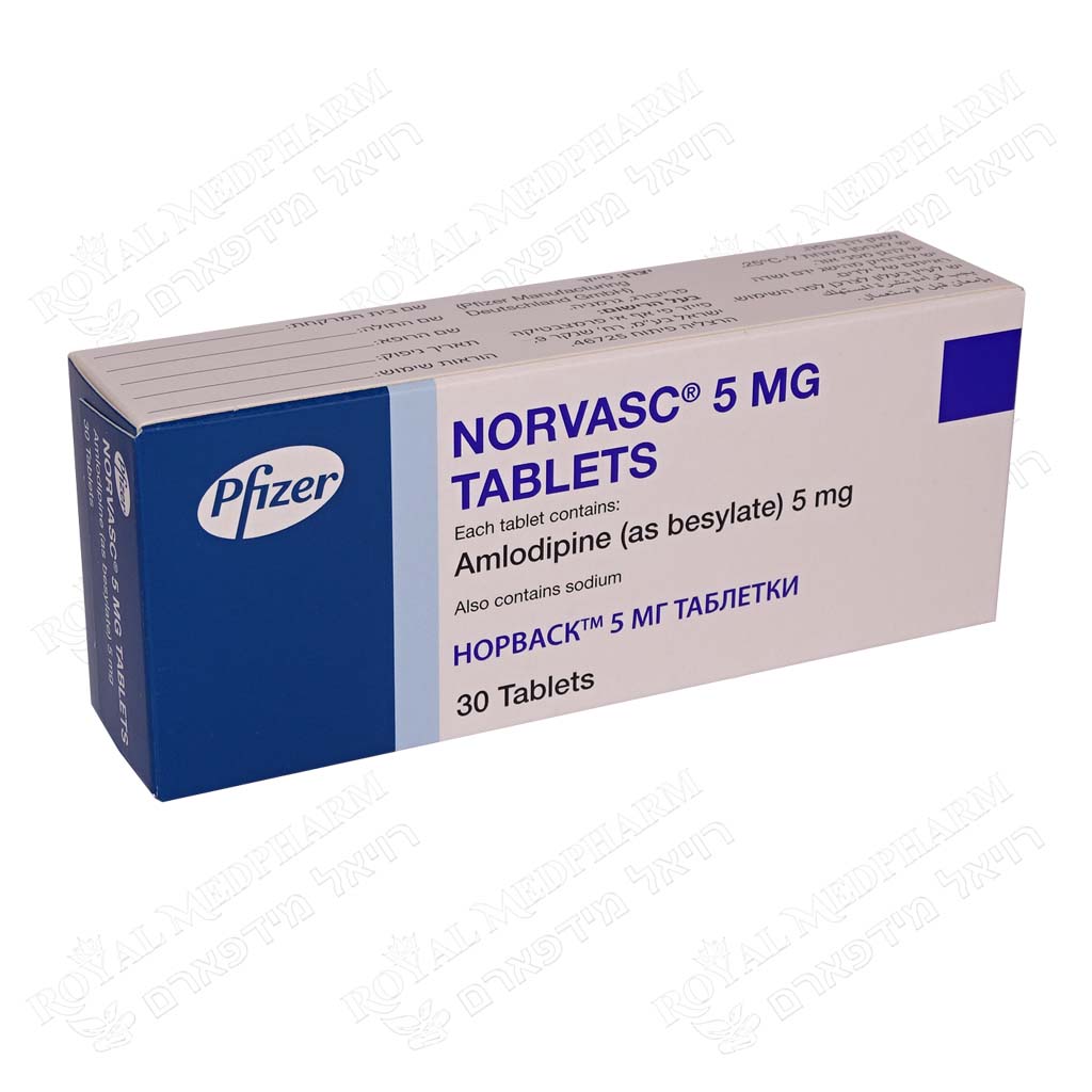 NORVASC 5MG X30 – Royal MedPharm