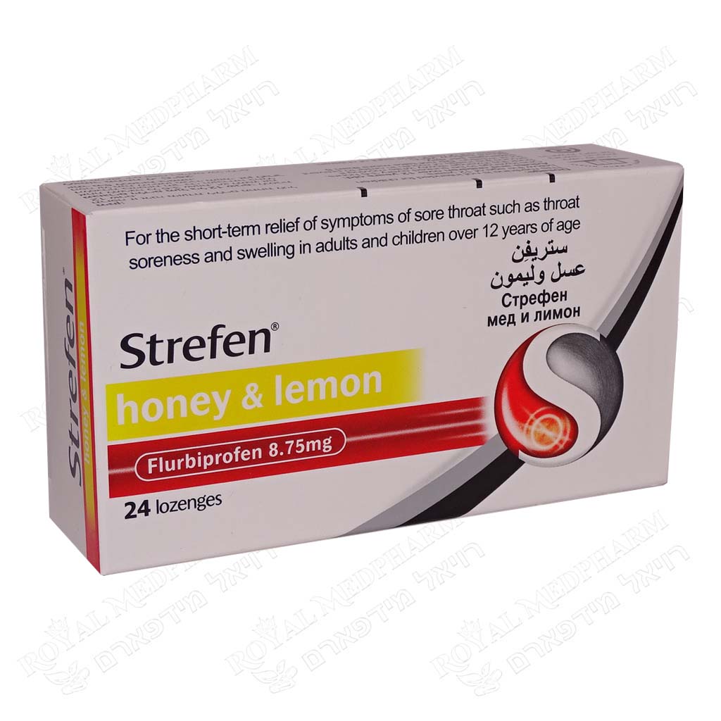 STREFEN HONEY & LEMON 24 LOZ – Royal MedPharm