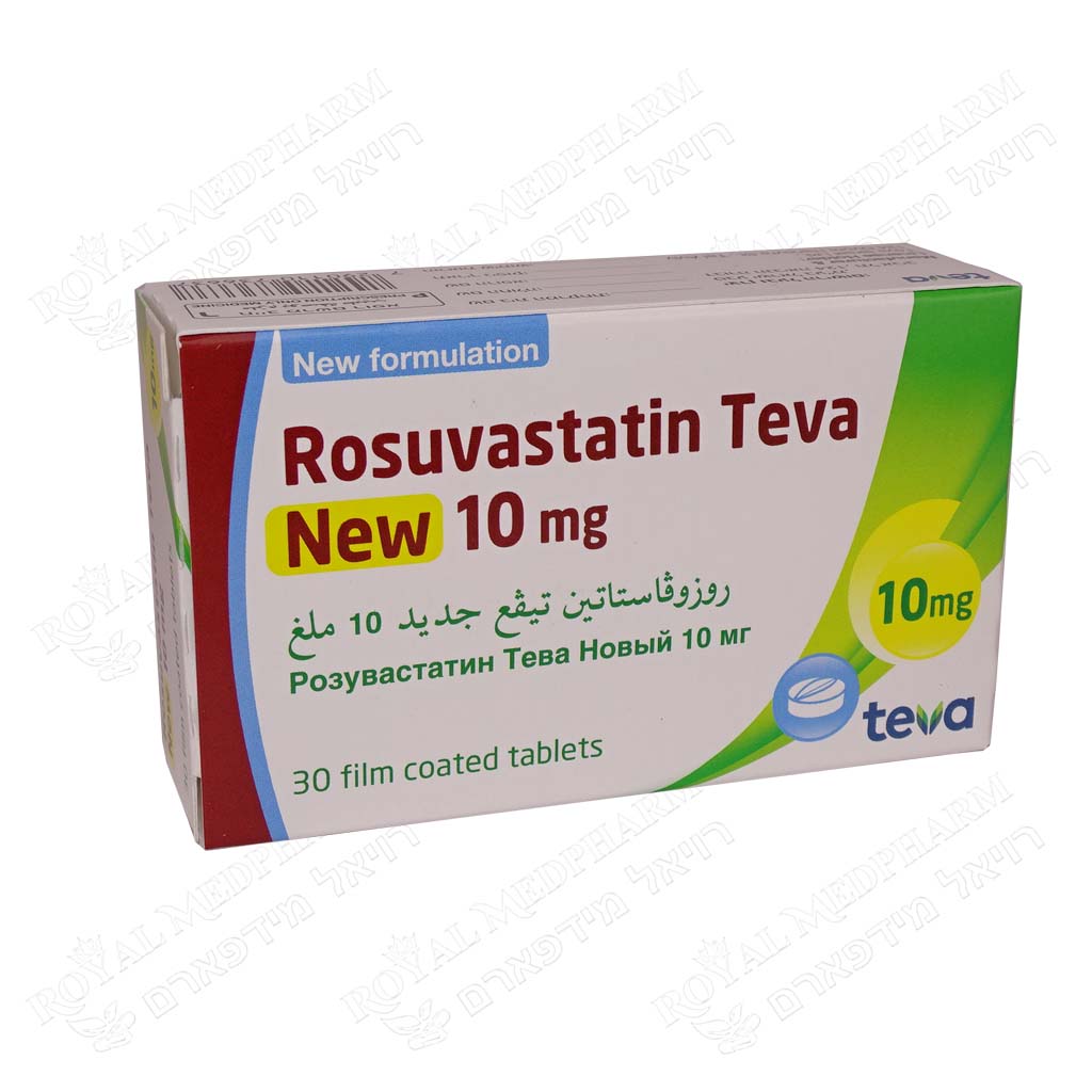 ROSUVASTATIN TEVA NEW 10MG 30TABS – Royal MedPharm